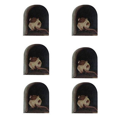 Flexmus 6PCS 3D Mouse Hole Skirting Board Stickers 2.36inch Removable ...