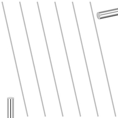 Favordrory 6 Pieces 304 Stainless Steel 3mm x 300mm Model Straight ...