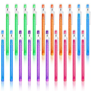 30 Pieces Non-Sharpening Pencils HB Translucent Pencil Stacking Point ...