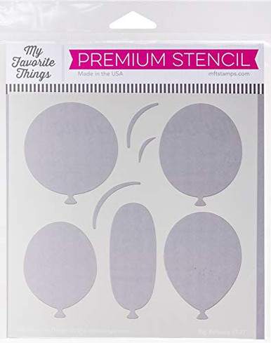 My Favorite Things Stencil MFT 6X6 BALLOO Big Balloons ...