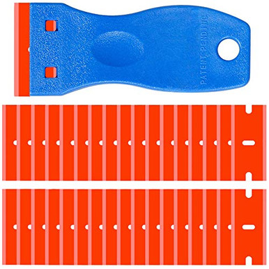 Double Edged Plastic Razor Blade Scrapers Knife with Contoured Grip for ...