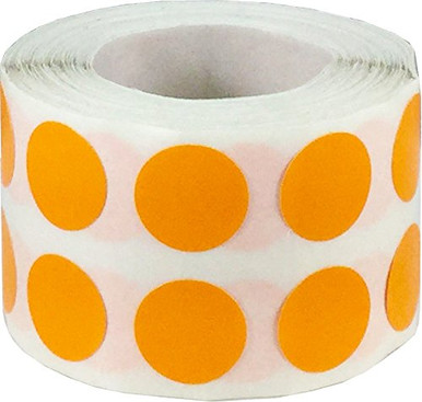 Orange Color Coding Labels for Organizing Inventory 0.50 Inch Round ...