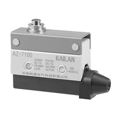 uxcell AZ-7100 Plunger Micro Limit Switch Momentary Panel Mount 1NC ...