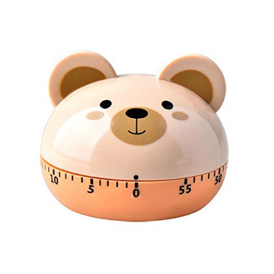 Mechanical Kitchen Timer 60-Minute Wind Up Dial 360 Rotating Cooking ...