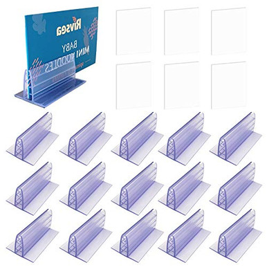 16 Pieces Self Adhesive Sneeze Guard Holder Plexiglass Sheet Stand to ...
