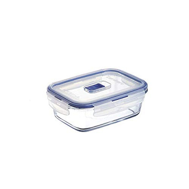 Luminarc Pure Box Active Glass Food Storage Container with Sliding Vent ...