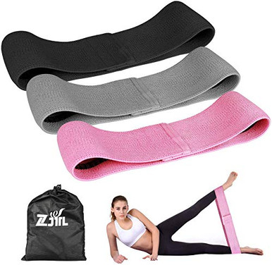 ZJTL Workout Bands Fabric Resistance Bands Exercise Booty Bands with ...