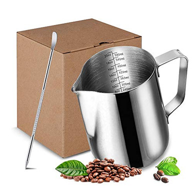 20 oz Milk Frothing Pitcher 304 stainless steel 600ml milk can coffee ...