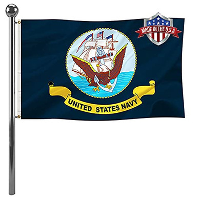 US Navy Flag 3x5 Ft- Vivid Color United States Naval Military Flag ...