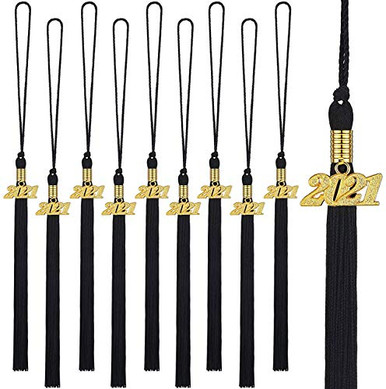 12 Pieces Graduation Tassel with 2021Charm for Graduation CapCharm ...