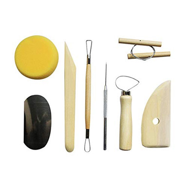 Pottery Sculpting Clay Cleaning Tool Set LOYEH 8 in 1 Ceramics Clay ...