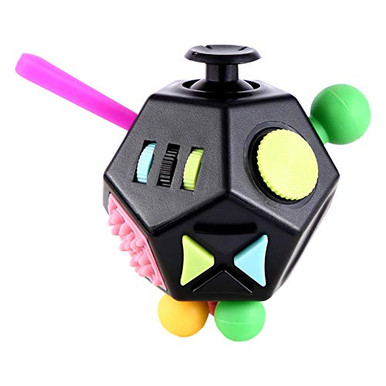 Vanblue 12 Side Fidget Toy Fidget Cube Relieves Stress and Anxiety ...