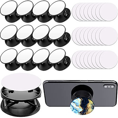 Copkim 12 Pieces Collapsible Phone Stands Adhesive Finger Holders ...