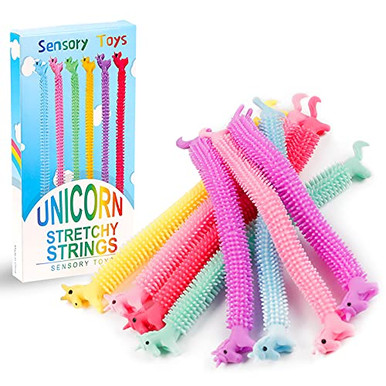 Genovega 8 Pack Stretchy String Fidget Sensory Stress Toy Therapy ...