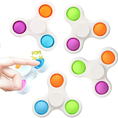 HIFEILI and SKY Simple Dimple Fidget Spinner Toys for Kids 5 Pack ADHD ...