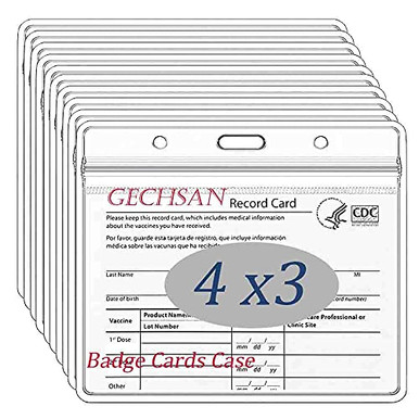 CDC Vaccination Card Protector 4 X 3 in Immunization Record Vaccine ...