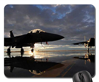 Mouse Pad - Us Air Force F-15E Fighter Jet Aircraft Sky Clouds ...
