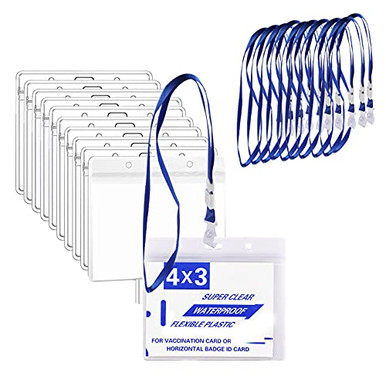 CDC Vaccination Card Protector with Lanyards APLOS 10 Pack 4x3 Inches ...