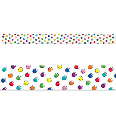 Creative Teaching Press Doodle Dots on White Classroom Border -8757 ...