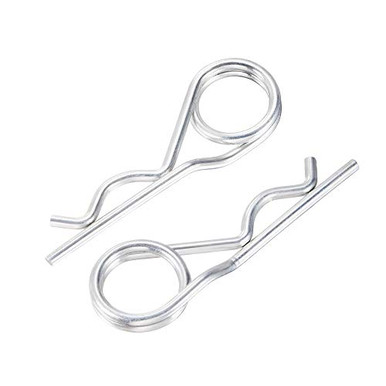 uxcell R-Clip Pins - 4mm Wire100mm Length R Shaped Spring Cotter Pin ...