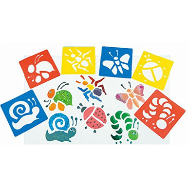 6 Pieces Washable Plastic Children's Drawing Template Board Set Toys ...