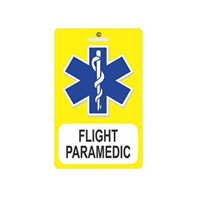 Flight Paramedic ID Tag Plastic Identification Air Medic Badge - C 14 ...