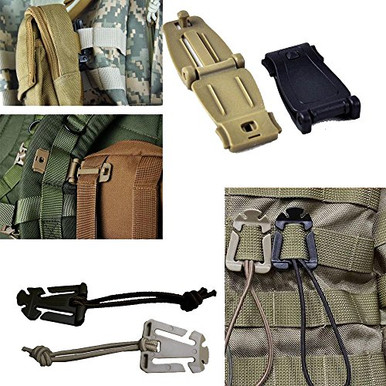 LefRight-TM 2 Set Black-Mud Color Utility Buckle System Military ...