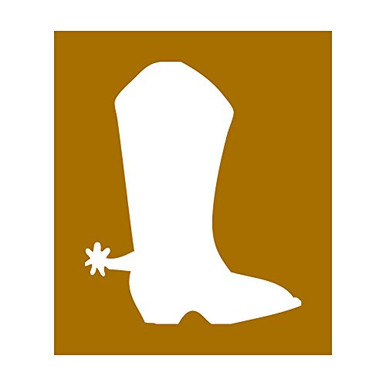 Auto Vynamics - Stencil-Cowboy-Boot - Cowboy-Cowgirl Boot w-Spur ...