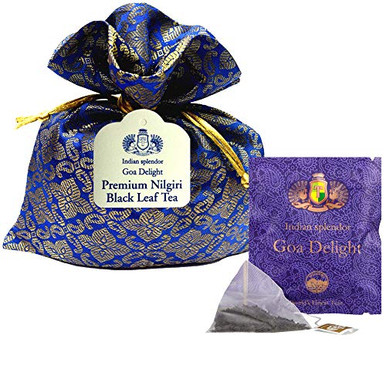 INDIAN SPLENDOR Goa Delight - Premium Nilgiri Black Leaf Tea - Smooth ...