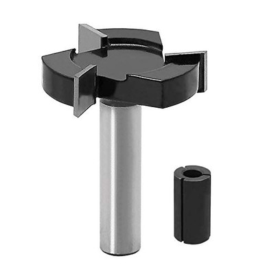 CNC Spoilboard Surfacing Router Bit - 1-4 inch Shank 1 inch Cutting ...