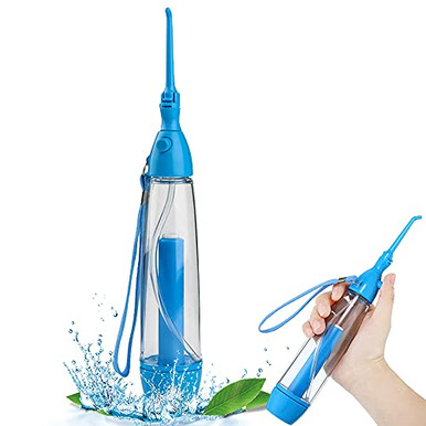Dental Water Jet Flosser Manual Pump Portable Water Pick Teeth Cleaner ...