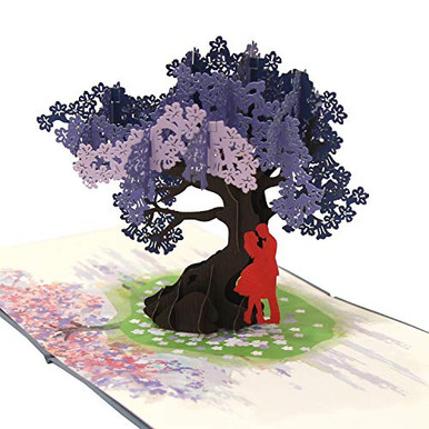 CUTEPOPUP Jacaranda Pop Up Card Anniversary Pop Up Cards 3D Pop Up ...
