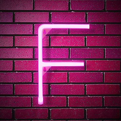 Light Up LED Neon Letters Sign Wall Decorative Neon Lights Warm White ...