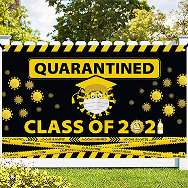 XtraLarge Class of 2021 Graduation Banner 72x44 Inch - Black and Gold ...