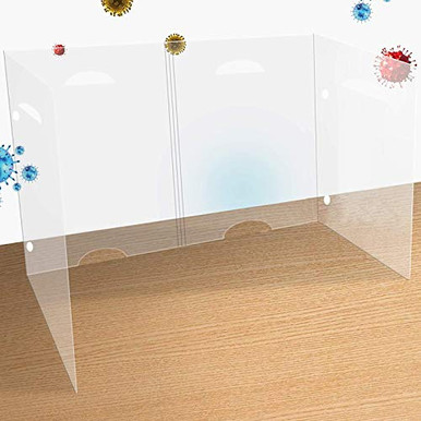Plastic Shield for Student Desk-Table-Counter Acrylic Desk Shield for ...