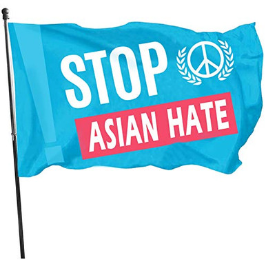 Stop Asian Hate Flags Outdoor Racism All Lives Matter Pride Flags ...
