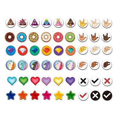 54PCS Colorful Fridge Magnets for Refrigerator Kitchen Locker Office ...