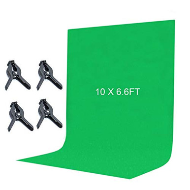 MOCW 10 x 6.6 FT Soft Pure Collapsible Green Screen Sheet Background ...