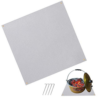 Fire Pit Mat Fire Pad Deck Protector Fire Pit Accessories Burn Barrel ...