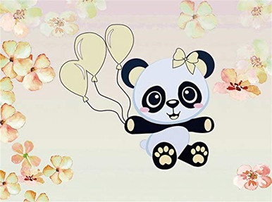 Yeele 5x3ft Cute Panda Backdrop Girl Kids Panda Birthday Party ...