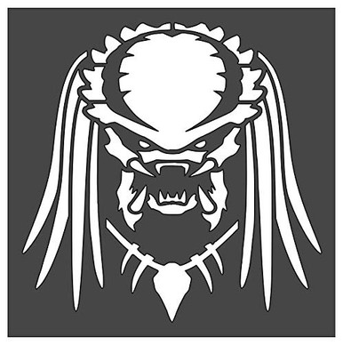 Predator Stencil 1-5.5x5.5 inch Custom Cut Reusable Stencil Drawing ...