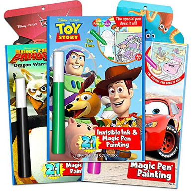 Invisible Ink Activity Book Set for Kids Toddlers -- 3 Magic Coloring ...