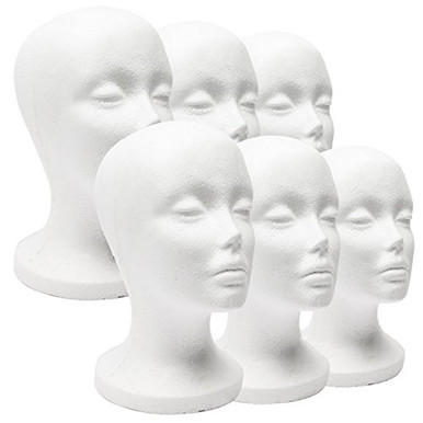 BESUFY Styrofoam HeadWig Head Display Foam Head for Glasses Hat ...