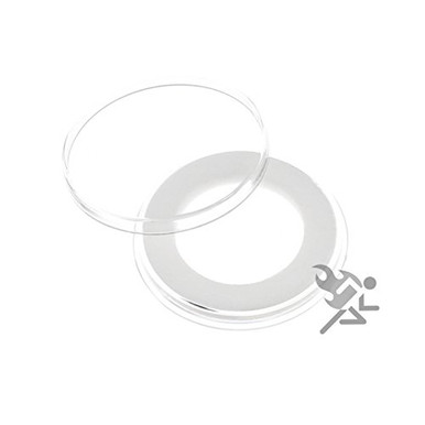 `-15- Air-tite 27mm White Ring Coin Holder Capsules for 1-2oz American ...