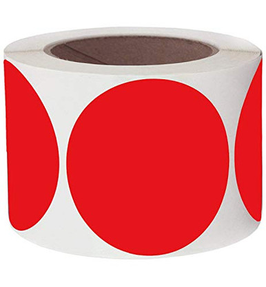 Pop Resin 3" Round Red Color Coding Dot Labels - Target Repair Pasters ...