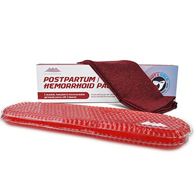 Hemorrhoid and Perineal Gel Bead Ice Pack by FOMI Care - 2 Pack 3 ...