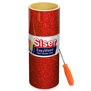 Siser Glitter Heat Transfer Craft Vinyl Roll 3ft x 10" Roll Including ...