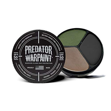 Predator Warpaint Woodland SPF 50 Camouflage Face Paint 0.53oz - Water ...