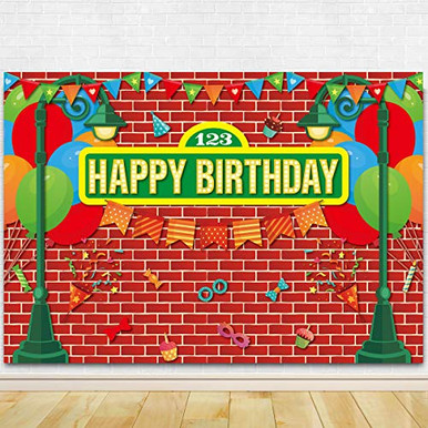 Red Brick Wall Theme Party Photography Backdrop - Brick Wall Birthday ...