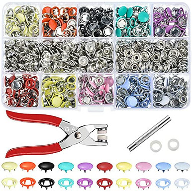 U1_Net_Work 100-200 Set 10 Color Metal Sewing Buttons Hollow-Solid ...